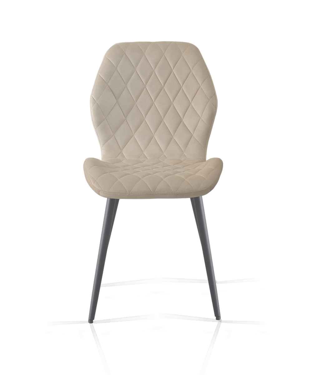 Champagne Velvet Diamond Chair Set | Amariara Home Furniture